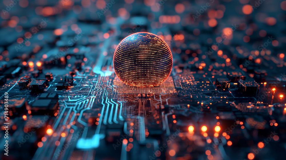 Glassy Circuit: A mesmerizing blend of water drops on glass, abstract ...