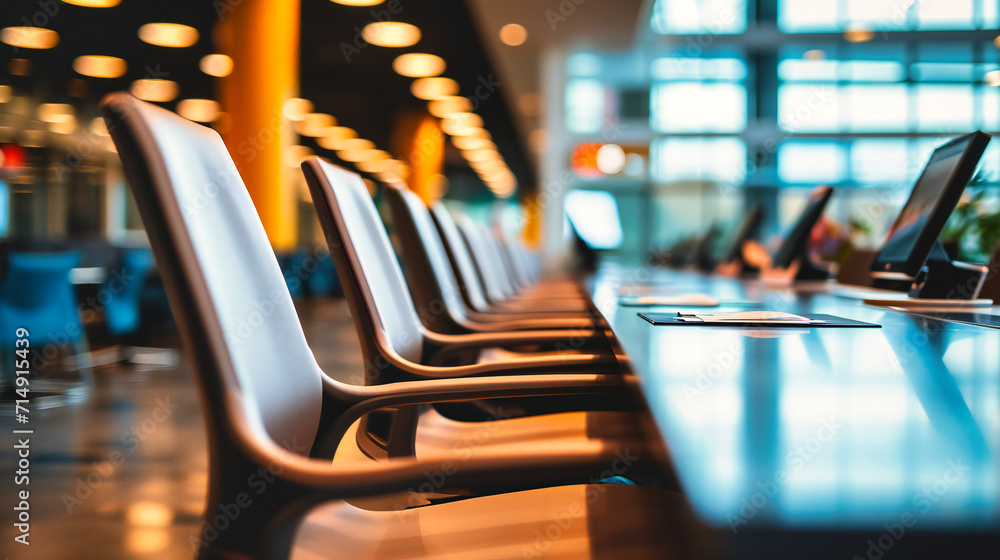Airport lounge interior: Modern seating arrangement and architectural ...