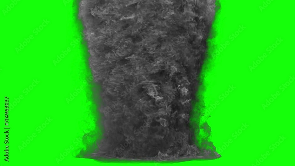 Tornado Storm Hurricane. 3D generated animation fx. Has aa green screen ...
