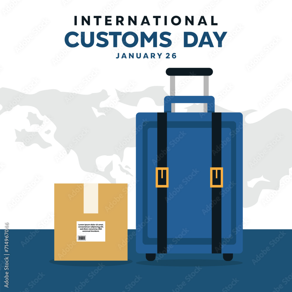 Customize your International Customs Day template for January 26 with ...