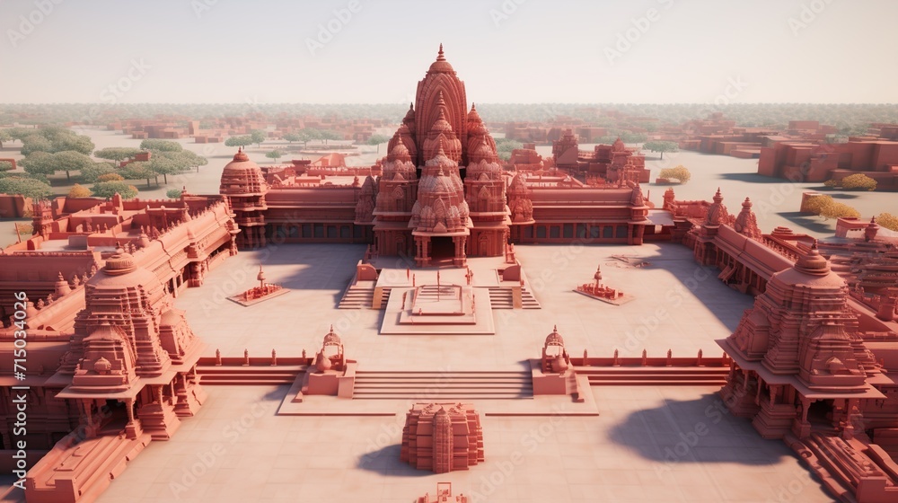 Fotografia do Stock: shri Ram Mandir Temple in Ayodhya,birth place Lord ...