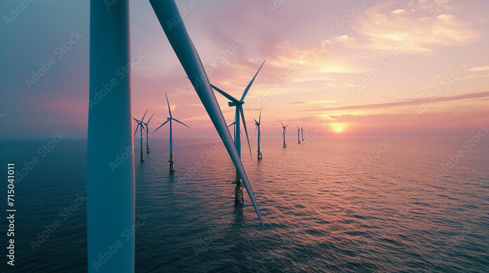 Breezy Power: The Elegance of a Wind Turbine in Action – Ideal for ...