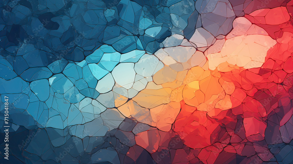 Abstract background with a Crack color scheme, blending cracked ...