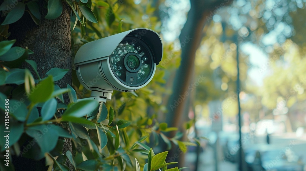 High-quality footage from a 4K security camera capturing fine details ...