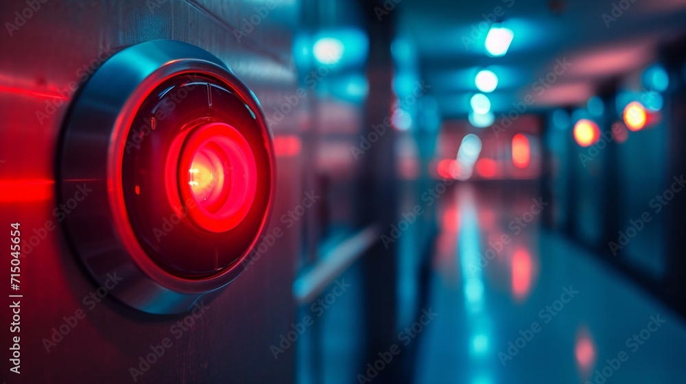 Emergency panic button integrated into the security system for quick ...