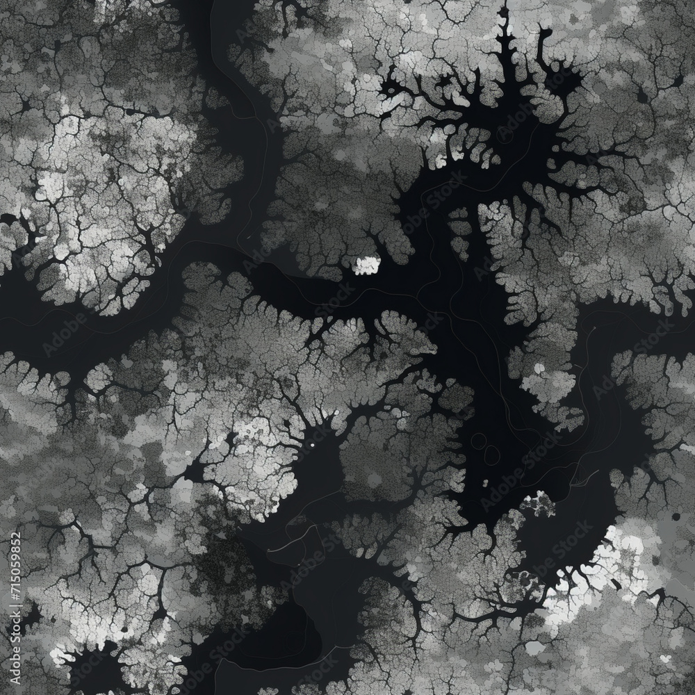 texture map of rivers and lakes and forests and meadows, with lakes and ...