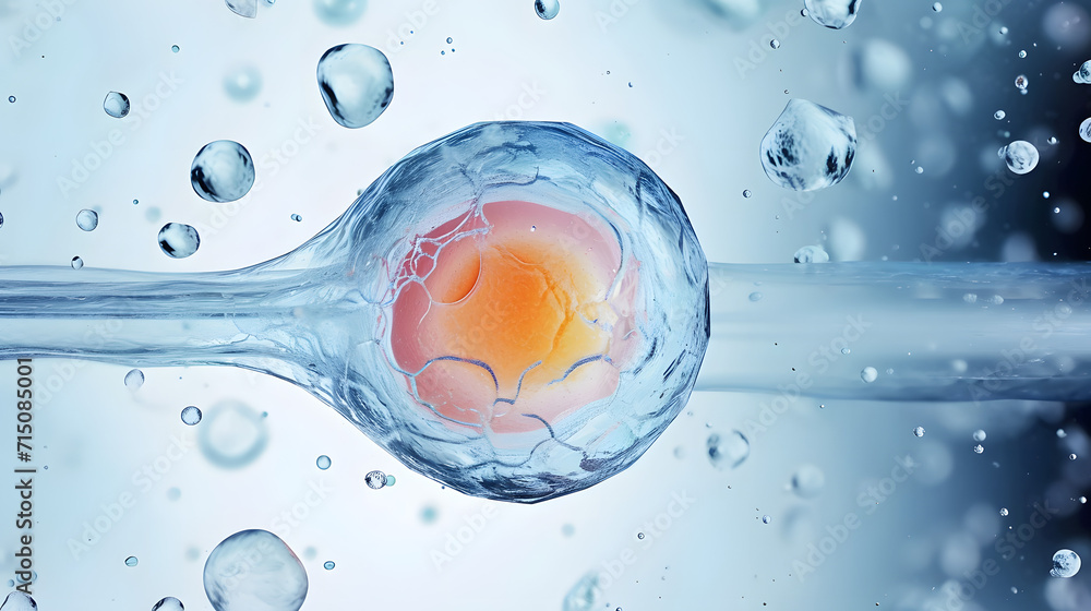 Künstliche Befruchtung einer Eizelle - In-vitro-Fertilisation Stock ...
