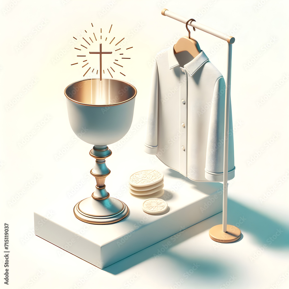 Elegant Christian Communion Cup with Glowing Cross and Fashion Twist ...