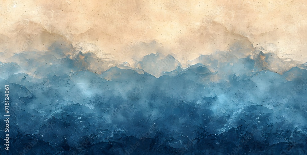 color beach fpt background blue and beige color. clouds over the ocean ...