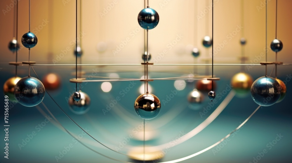 An artistic depiction of a pendulum, representing the concept of ...