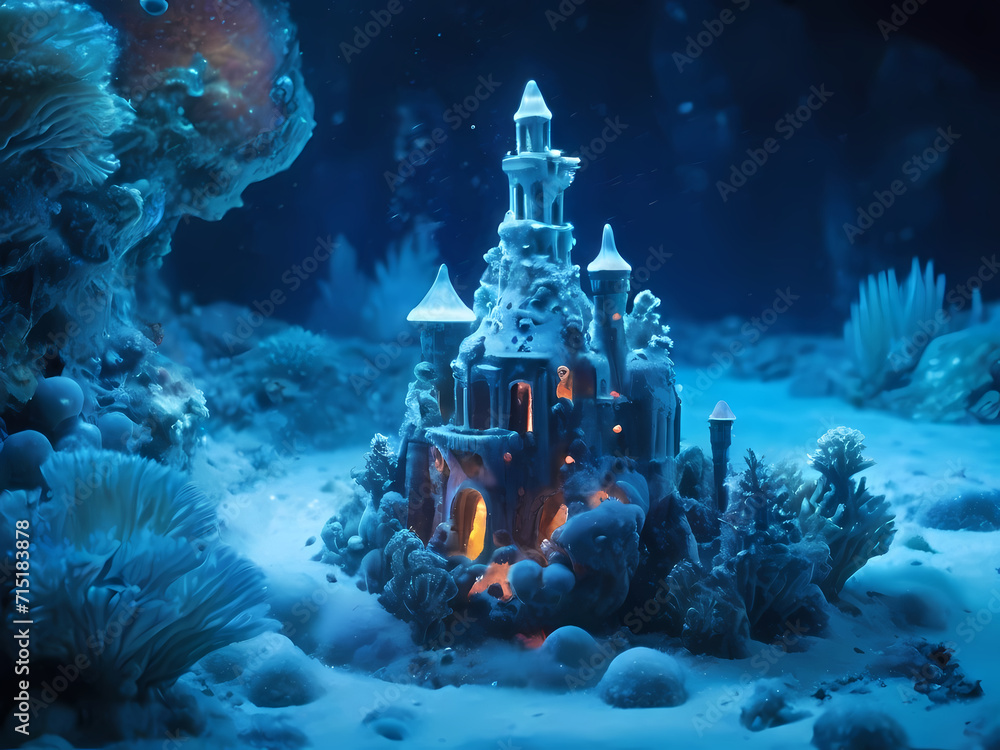 Challenge the conventions of marine life with a surreal scene of a ...