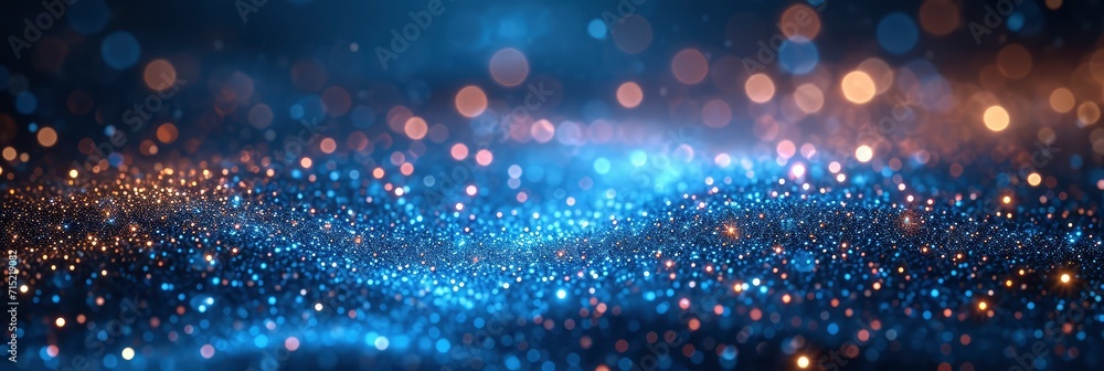 Abstract Blurred Blue Silver Glittering Shine, Background HD ...