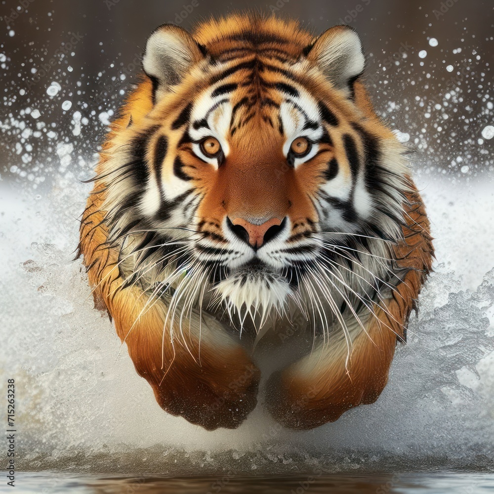 siberian tiger, Panthera tigris altaica, Tigre siberiano, feline ...