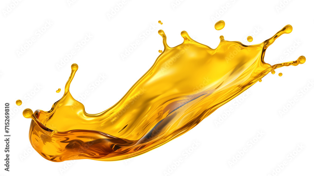 Pouring oil lubricant motor oil isolated on white and transparent background, png Stock Photo ...