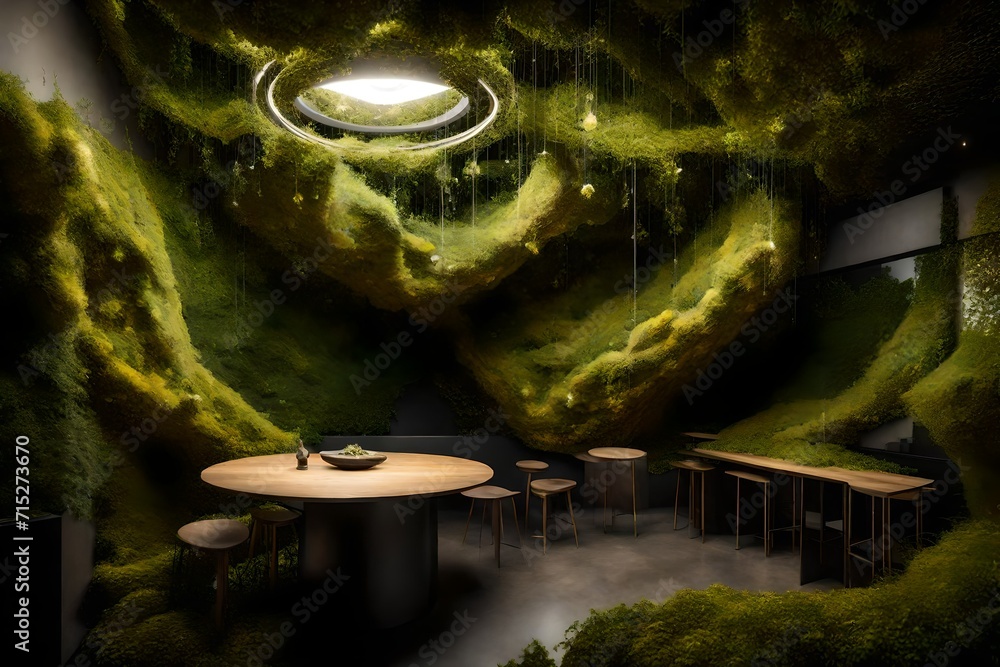 Envision a rooftop garden oasis, with a hidden nest revealing the ...