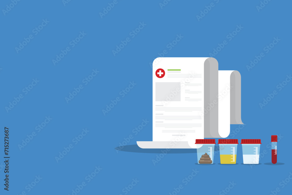 Urine, stool, sperm and blood analysis. Urine, stool, sperm and blood ...