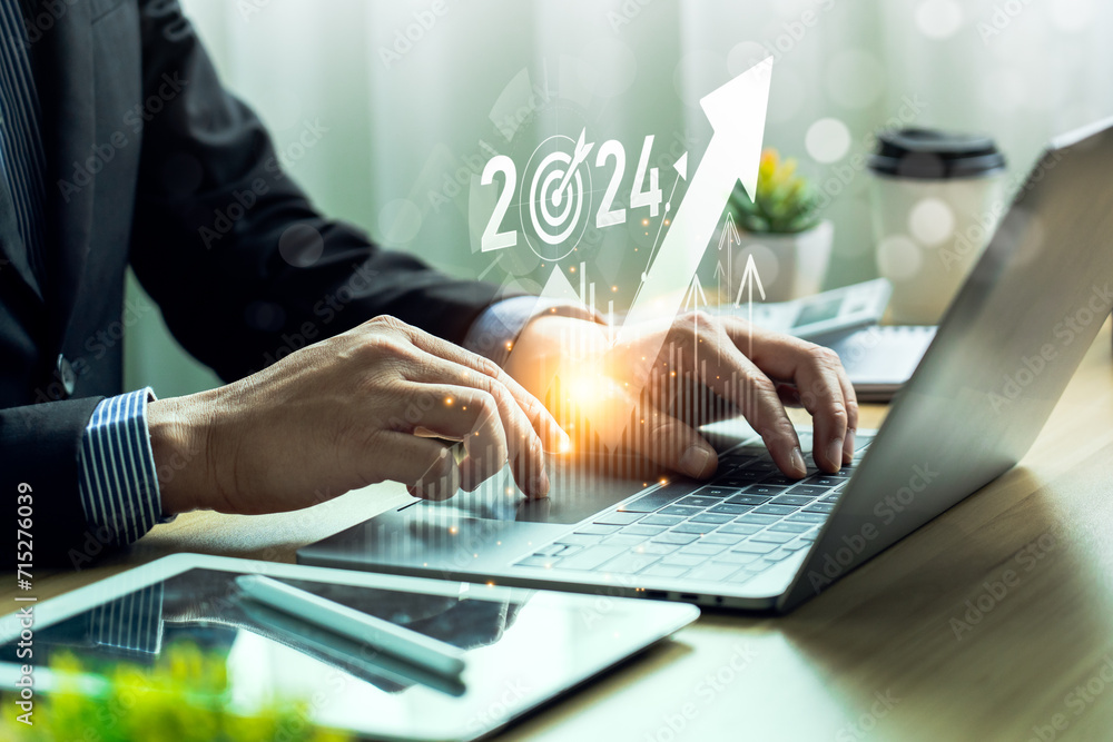 Business trends 2024, planning business growth 2024, strategy digital ...