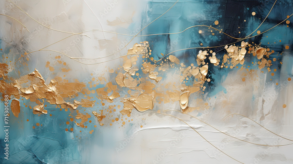 Metallic foiling abstract background, variety of shapes and textures, a ...