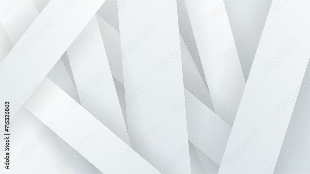 White background abstract art vector illustration with shapes. White ...