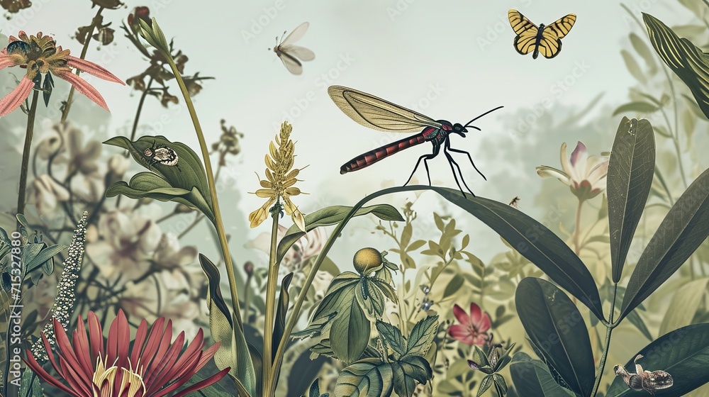 Invisible Pollinators: A Detailed Illustration of Microscopic Insects ...