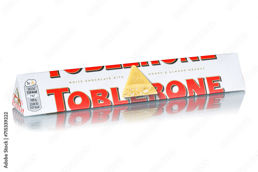 Toblerone white chocolate type from Tobler and Mondelez International ...