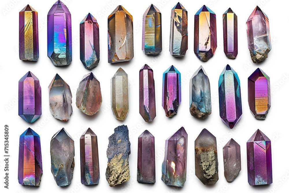 Clipart set collection on a white background of photographs of highly ...