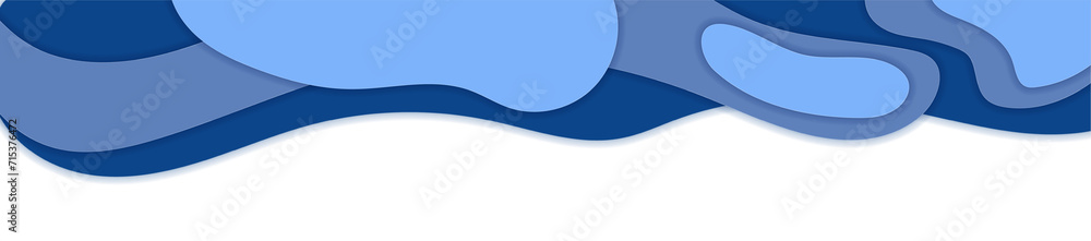 Paper cut Divider Header for App, Banners or Posters. Set of Template ...