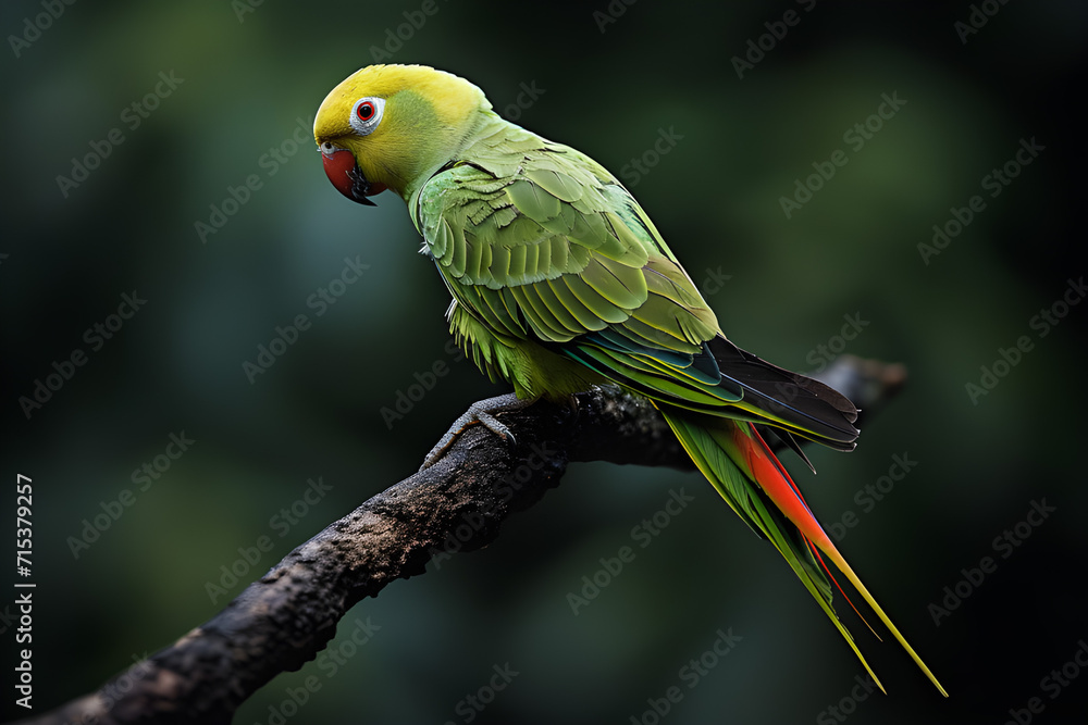 Explore the celestial details of an Angle Parakeet in this mesmerizing ...