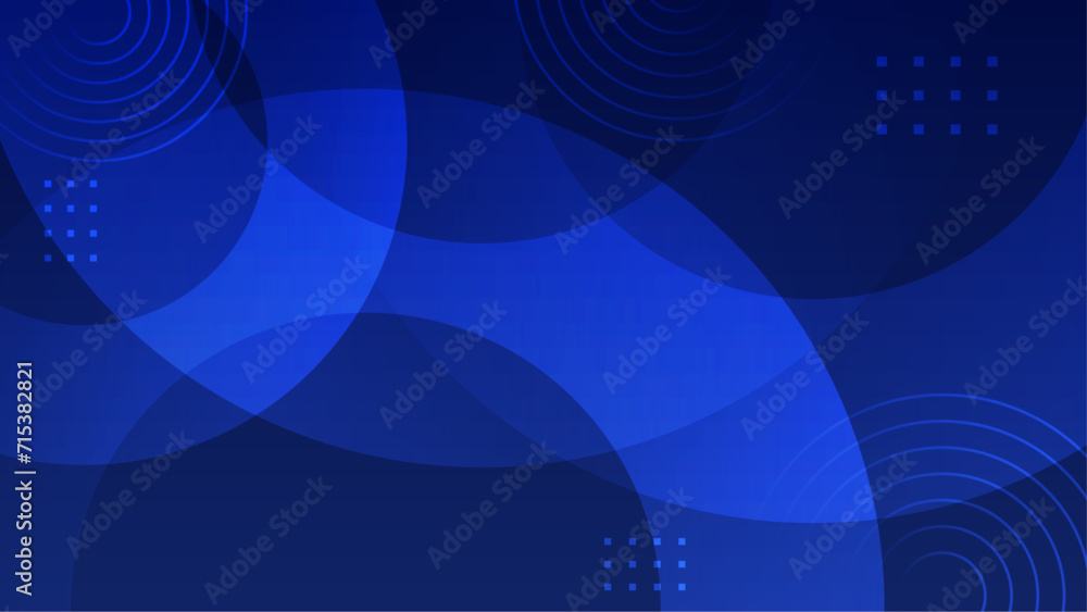 Blue vector modern abstract background with shapes. Blue presentation ...
