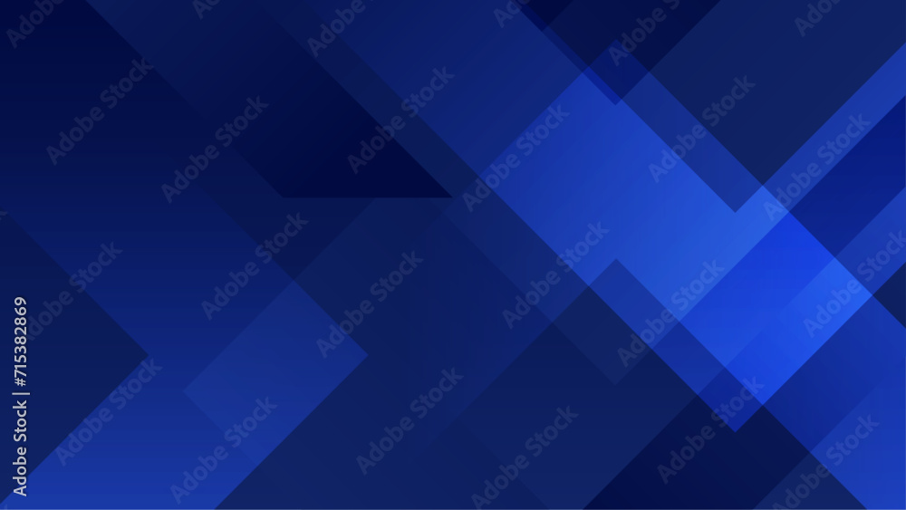 Blue vector abstract geometric shapes background. Blue presentation ...