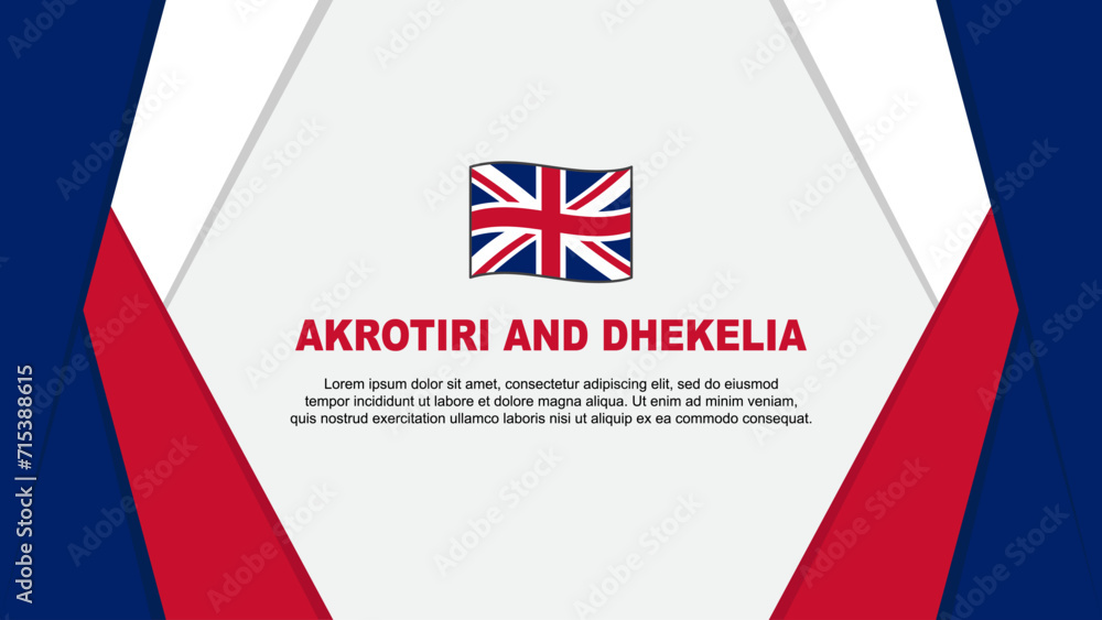 Akrotiri And Dhekelia Flag Abstract Background Design Template ...