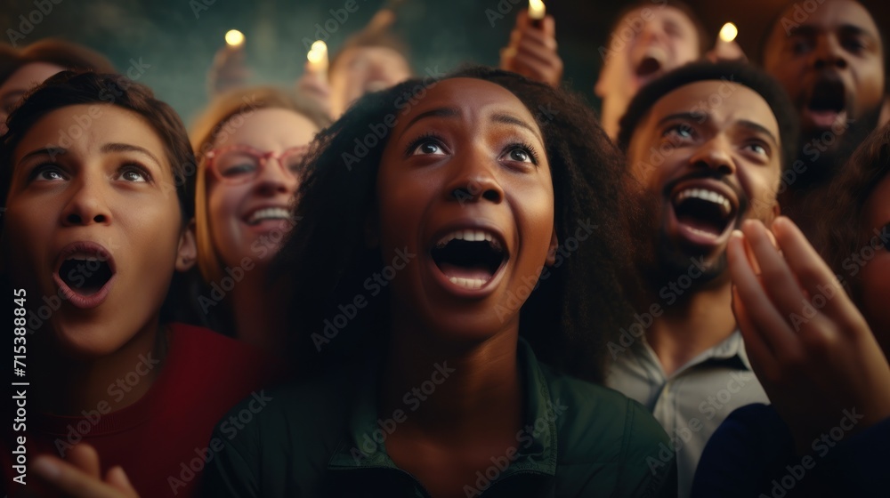 individuals faces as they react to winning the lottery. Capture ...