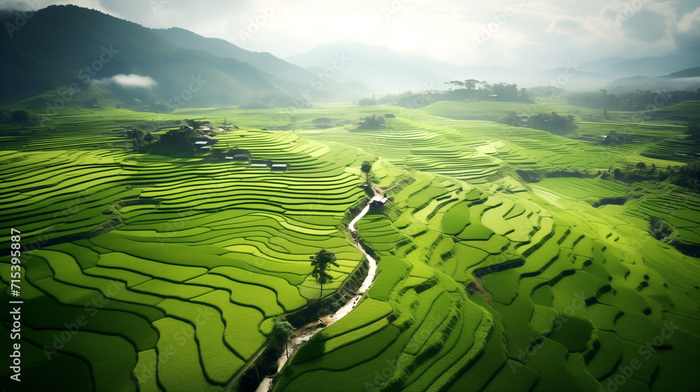 Island Rice Terraces: Scenic beauty unfolds as lush rice terraces grace ...