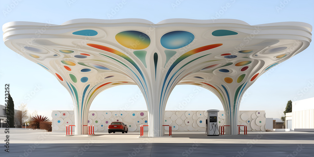 Charging station design ideas for energy-saving electric vehicles ...