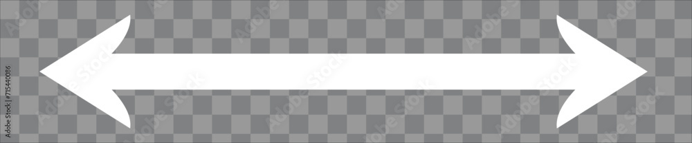 White arrow icon on transparent background. flat style. white arrow ...