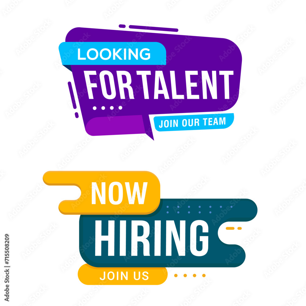 Vecteur Stock Join our team banners. We are hiring communication poster ...