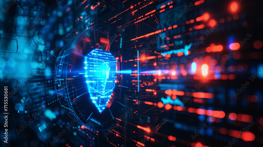 Concept diagram of the safety chip on the circuit board. Stock Illustration | Adobe Stock