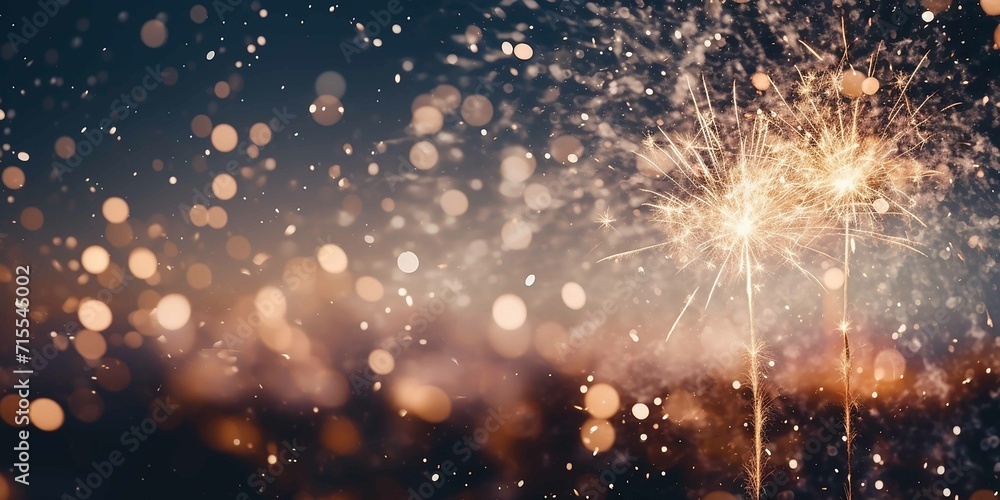 New year eve celebrations aesthetic stock images, in the style of ...