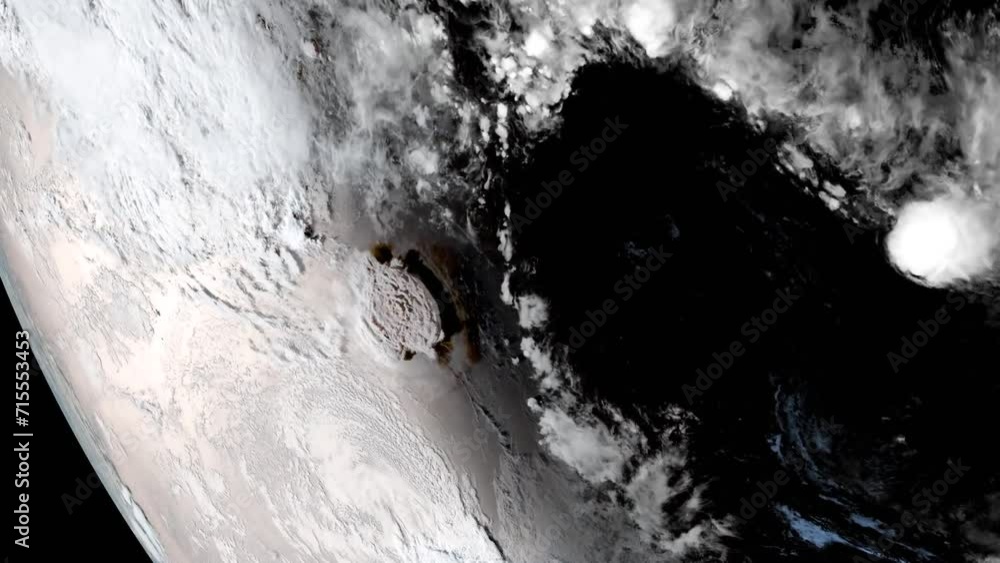Time-Lapse of Volcano Eruption Seen From Space. What Volcanic Eruption ...