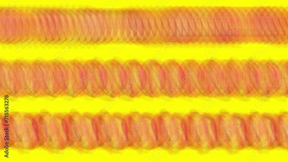 Stop motion, animation. Magazine style art with female lips on bright ...