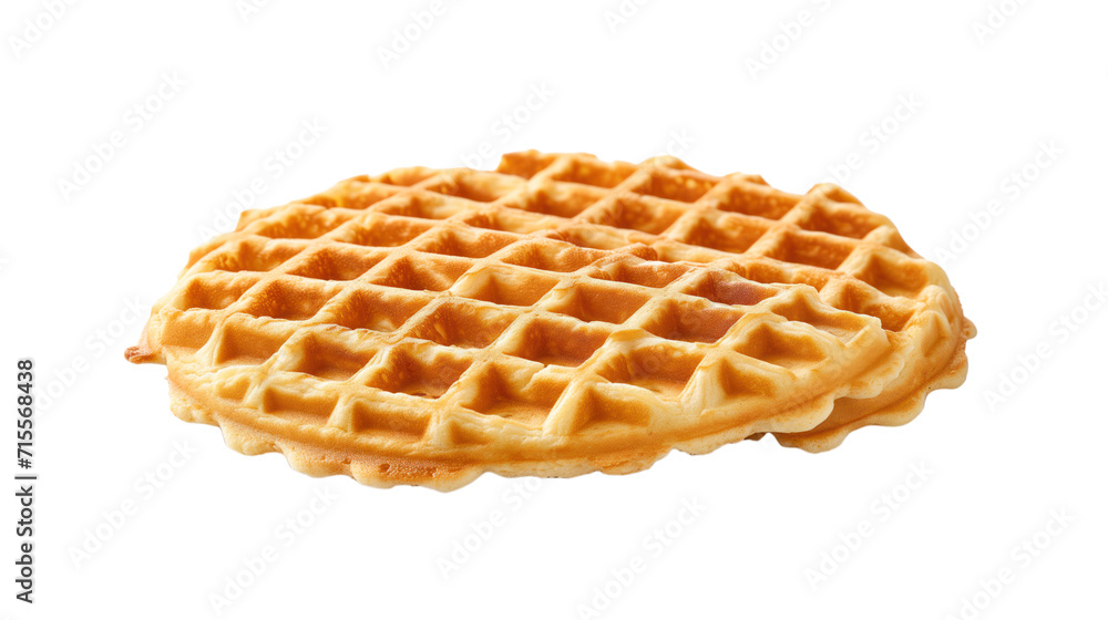 dutch stroopwaffle waffle snack on transparent background Stock Photo ...