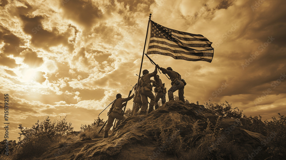 Modern Rendition of Iconic Moments: Recreate iconic historical moments ...