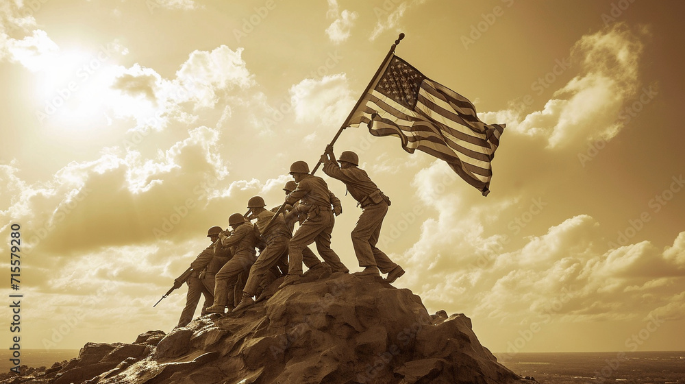 Modern Rendition of Iconic Moments: Recreate iconic historical moments ...