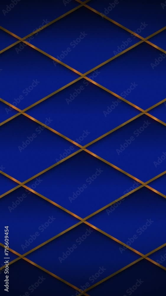 Abstract luxury four corner polygon rhombus grid gradient of navy blue ...