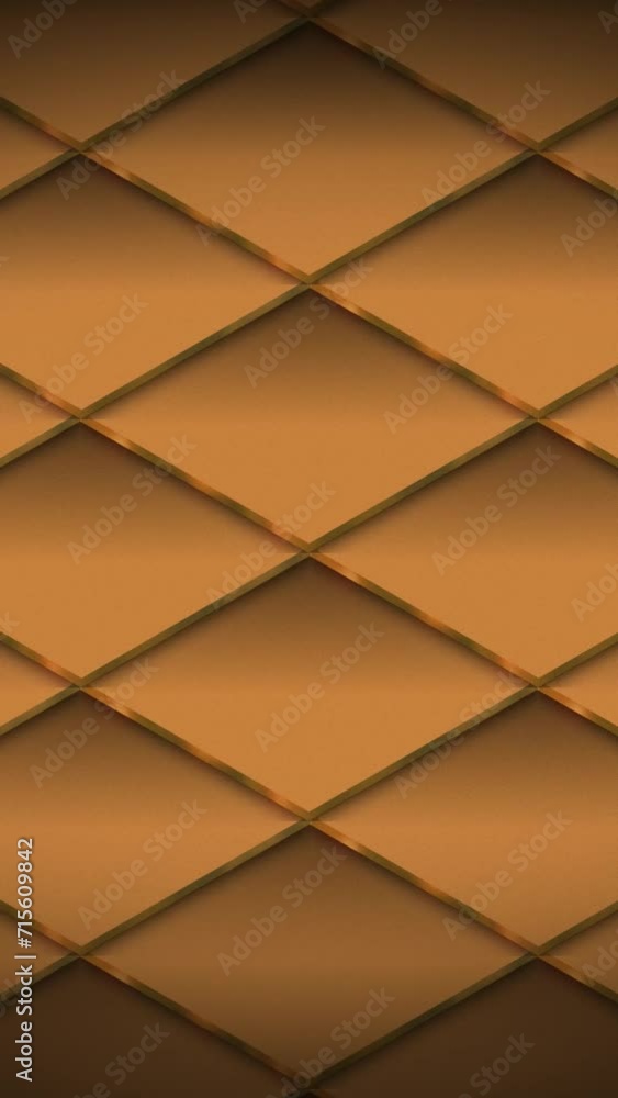 Abstract luxury four corner polygon rhombus grid gradient of orange ...