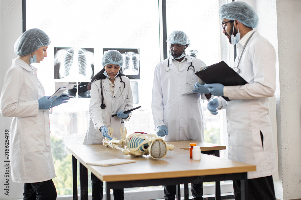 Professional middle aged Indian female doctor, anatomy teacher ...