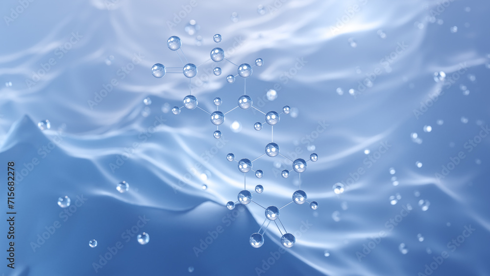 taurolidine molecular structure, 3d model molecule, antimicrobial ...