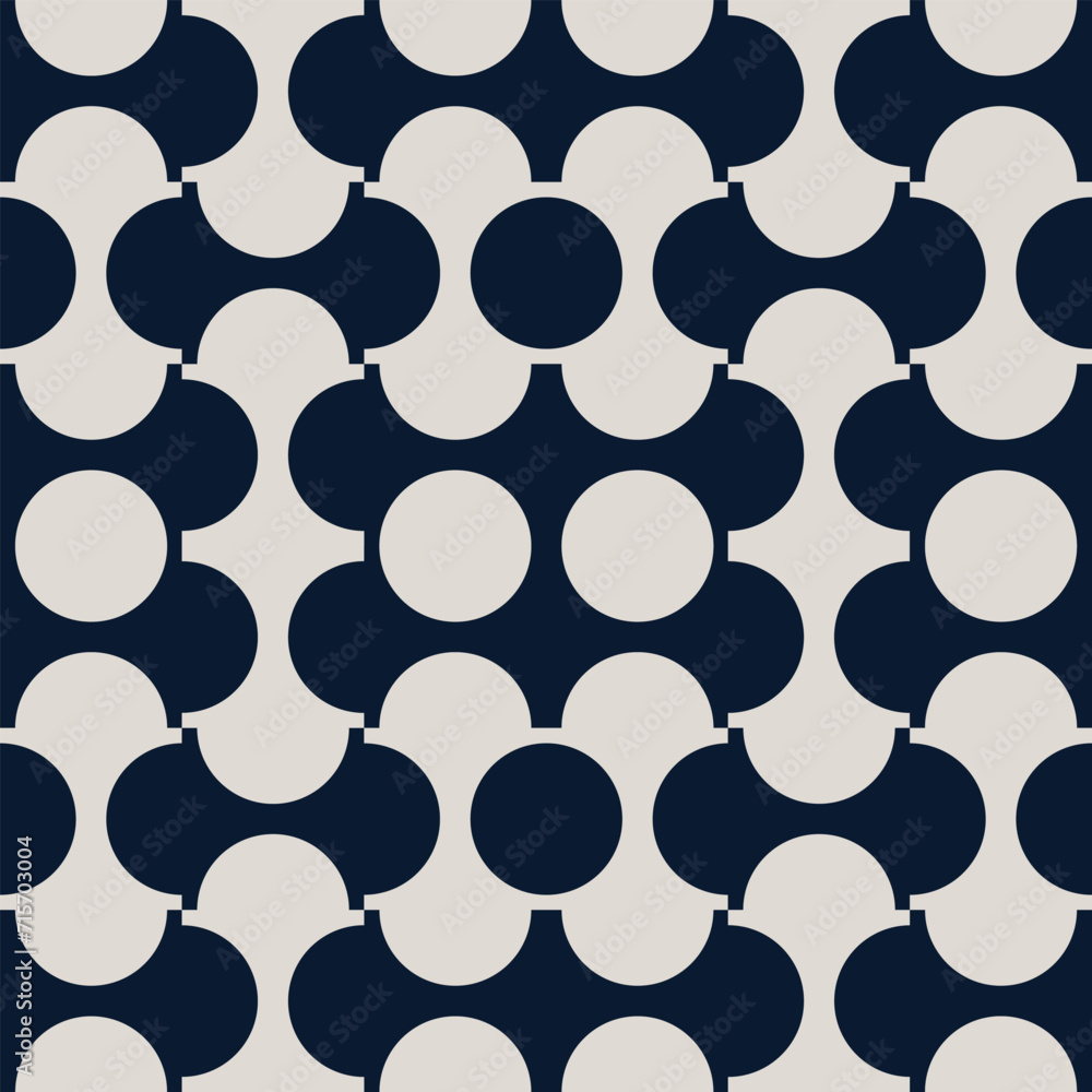 Vector illustration of abstract flat seamless contemporary modern mid ...