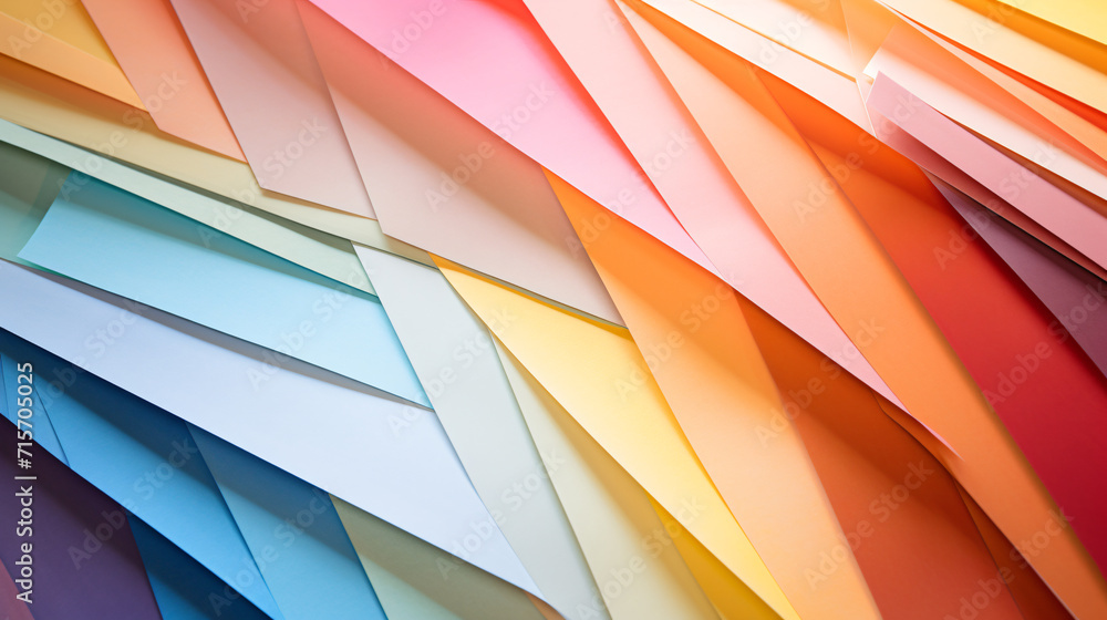 a photo of colored strips of paper, in the style of rustic texture ...