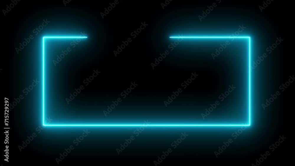 Neon glowing frame background. Lasers are pink. repetitive motion ...